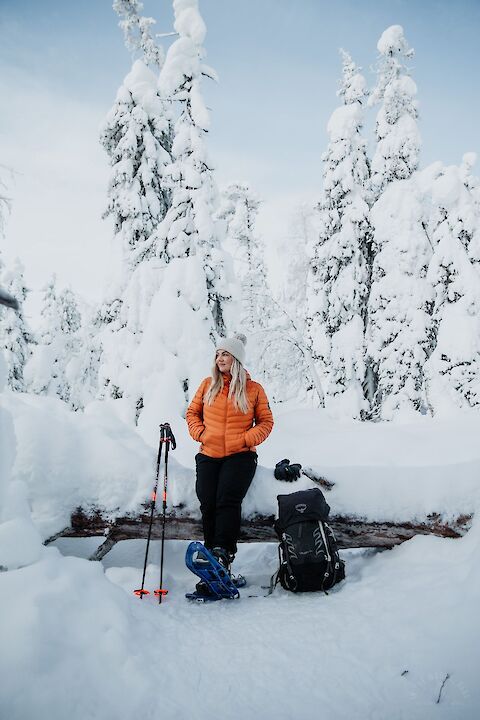 Best Hike in Ruka Finland - Valtavaara Winter Trail - In the Woods, Dear